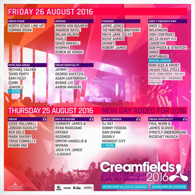 イギリスで開催されるフェスCreamfields 2016のラインナップが発表！ | TokyoEDM