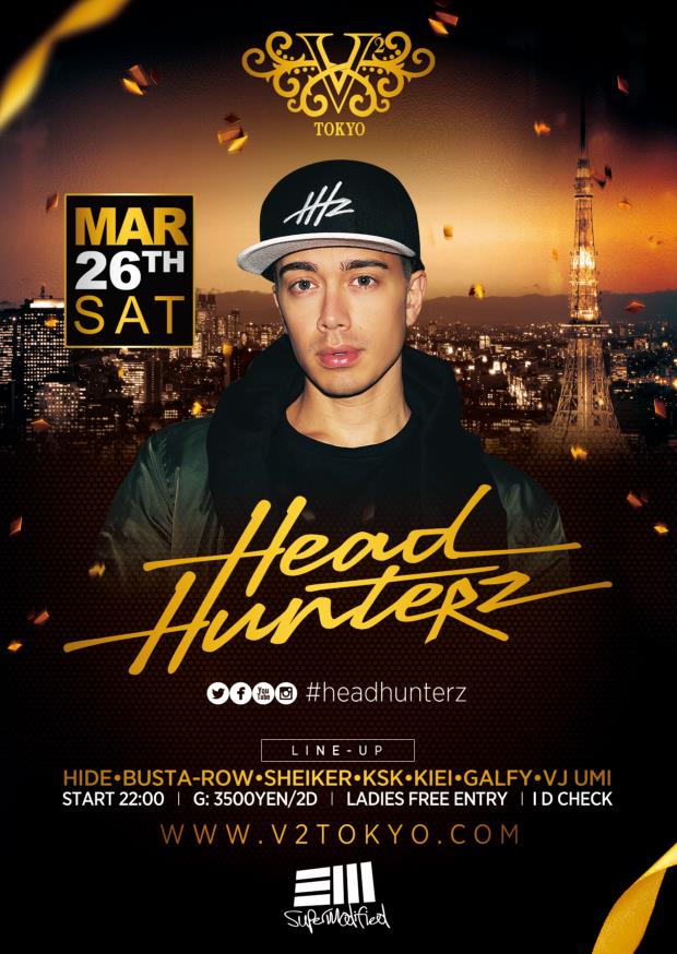 HeadhunterzがV² TOKYOに3月26日（土）来日決定！ | TokyoEDM