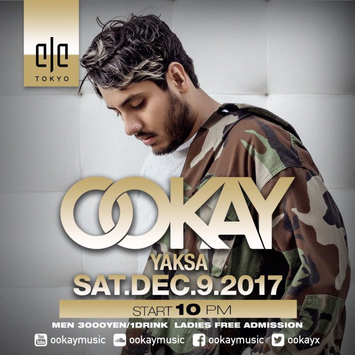 Ookay (オーケイ)が12月9日(土)ELE TOKYOに来日決定！ | TokyoEDM
