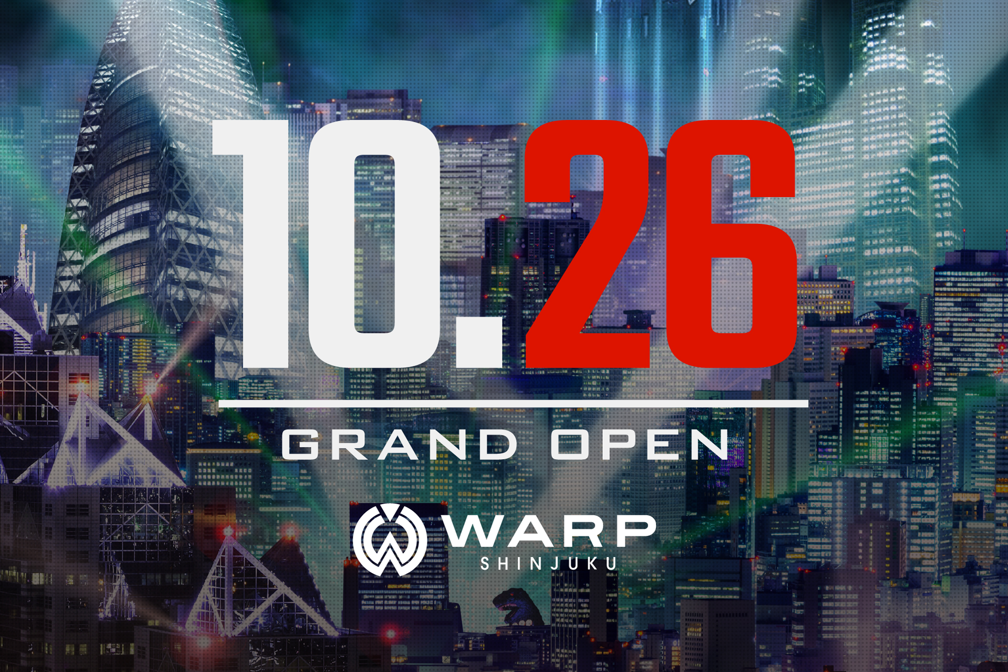 【WARP SHINJUKU】10月26(金)グランドオープン決定！ | TokyoEDM